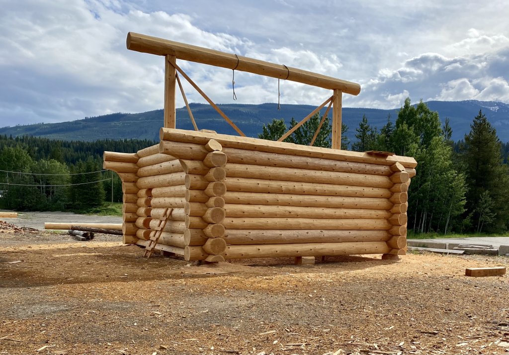 Log Cabin | For Sale | Saddle Notch | Hybrid Style