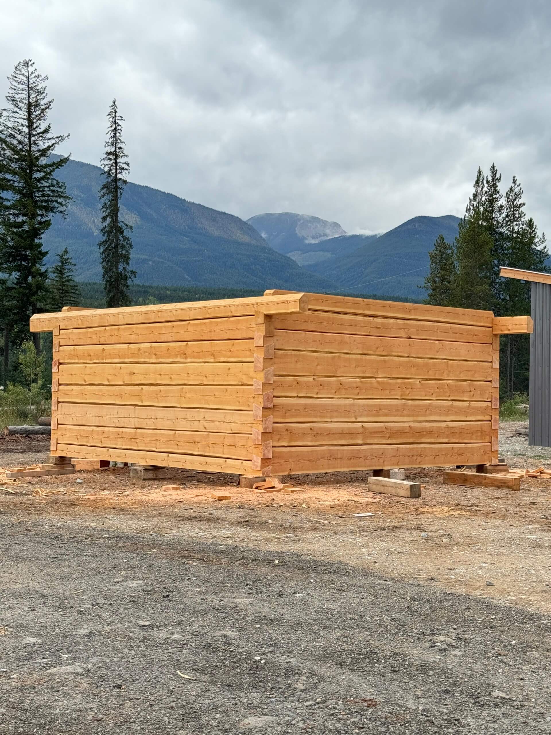 Log Cabin Shell | For Sale | Dovetail | Loft & Ridge Beam Installed